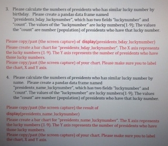 In Python language code, A5 ﻿assignment, Question 3 | Chegg.com