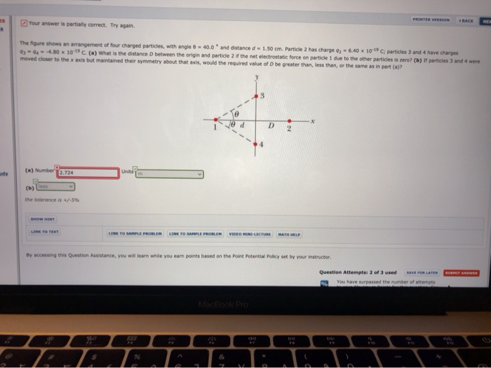 Solved Your answer is partially correct. Try again PRINTER | Chegg.com