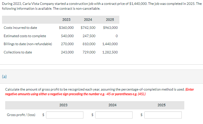 Solved During 2023, ﻿Carla Vista Company started a | Chegg.com