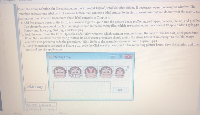 Solved Open the Emoji Solution.sin file contained in the | Chegg.com