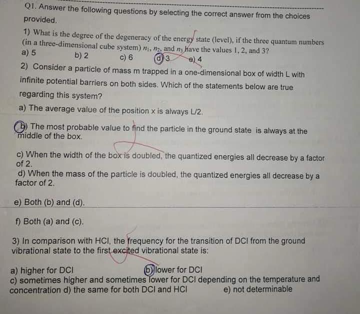 Solved Q1. Answer the following questions by selecting the | Chegg.com Solved Q1. Answer the following questions by selecting the | Chegg.com