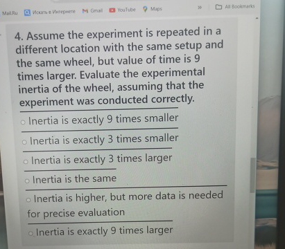 Solved Assume the experiment is repeated in a different | Chegg.com