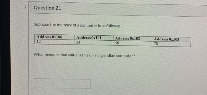 Solved Question 22 Suppose we have the instruction Load 800. | Chegg.com
