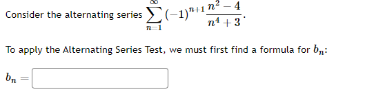 Solved Consider the alternating series | Chegg.com