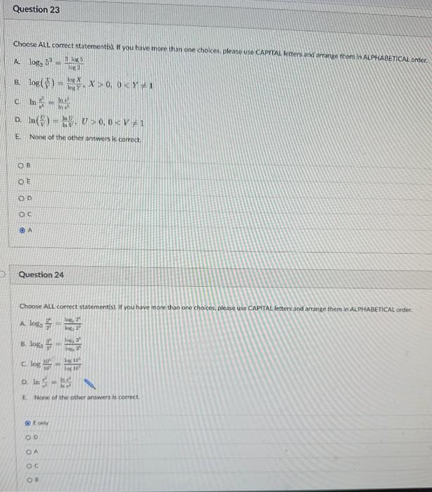 Solved Choose ALL correct statement(s). If you have inore | Chegg.com