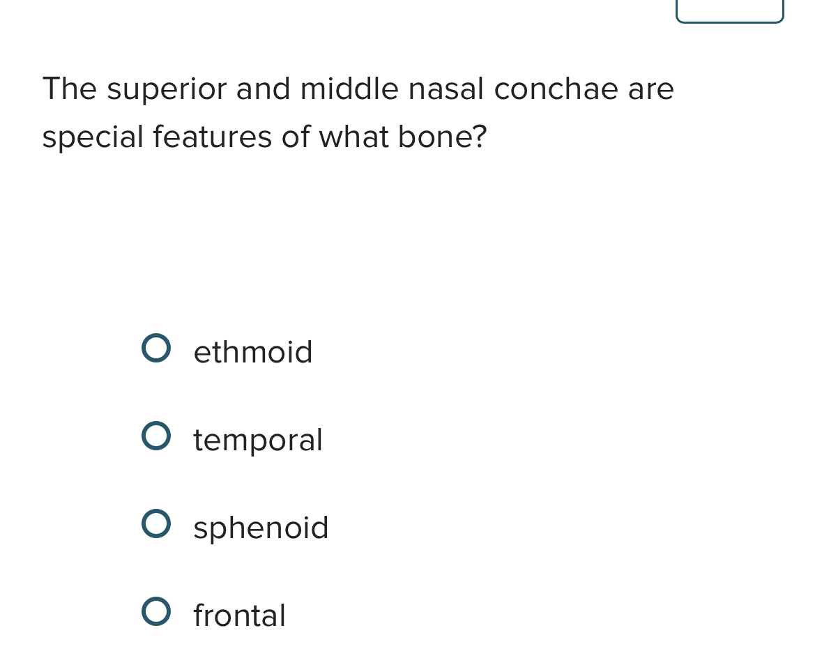 Solved The superior and middle nasal conchae are special | Chegg.com