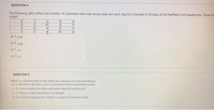 Solved QUESTION 1 Compute the coefficient of variation for a | Chegg.com