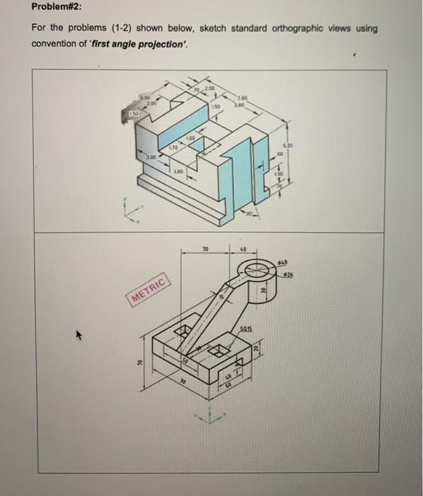 Solved Problem#2: For the problems (1-2) shown below, sketch | Chegg.com