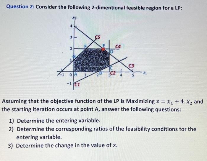 Solved Question 2: Consider the following 2-dimentional | Chegg.com
