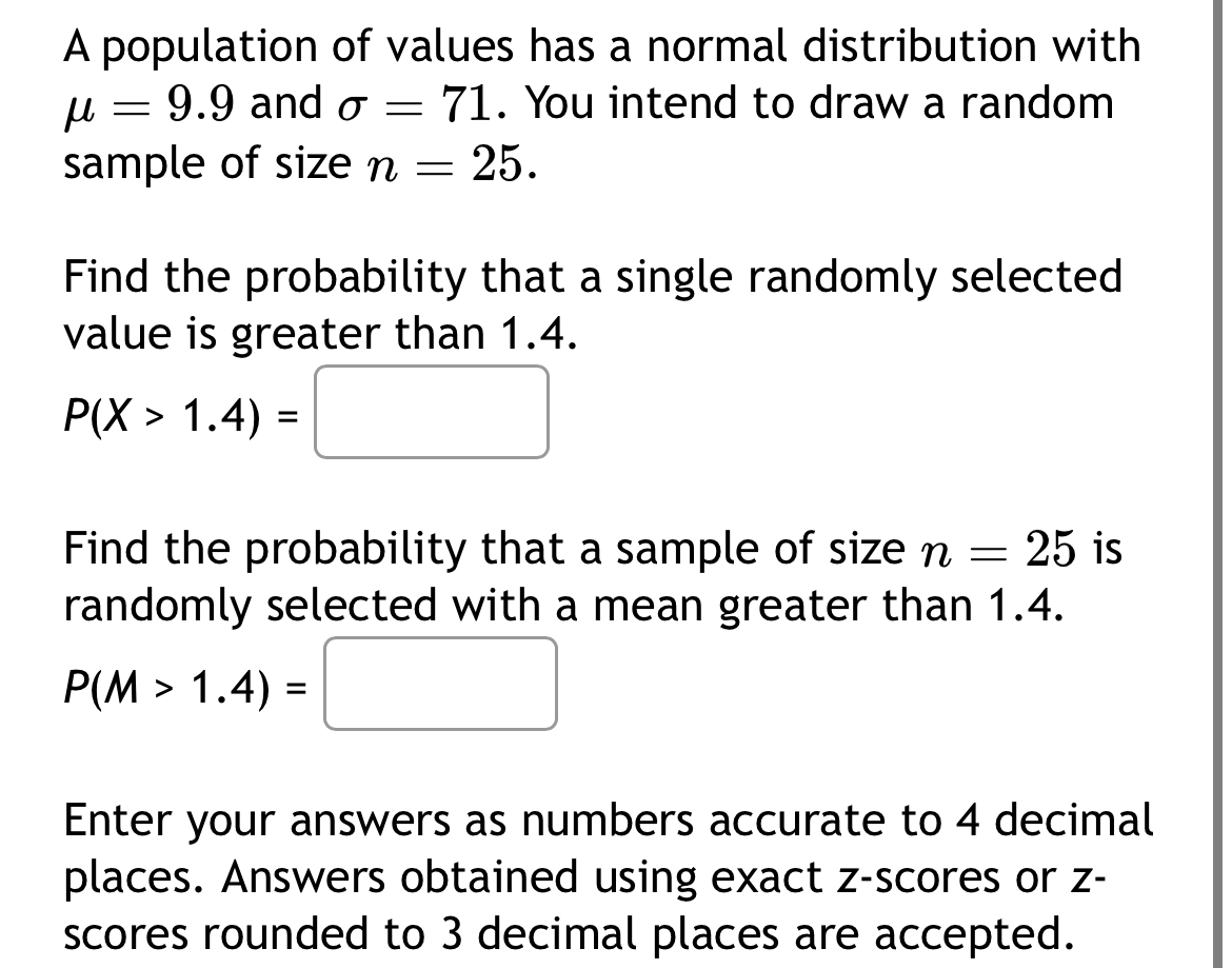 Solved A population of values has a normal distribution with | Chegg.com