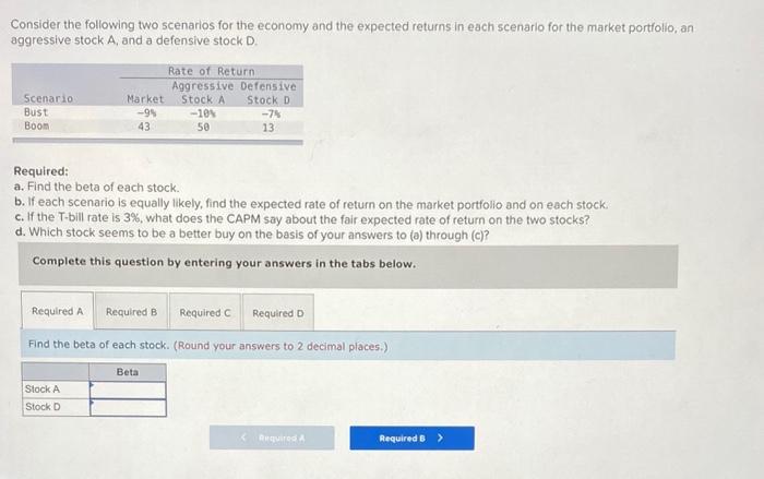 Solved Consider the following two scenarios for the economy | Chegg.com
