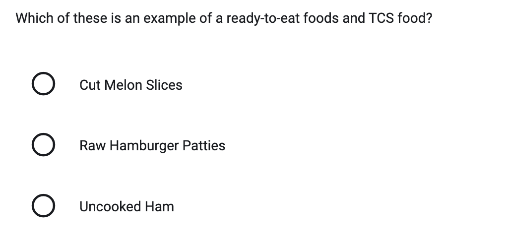 Solved Which of these is an example of a ready-to-eat foods | Chegg.com