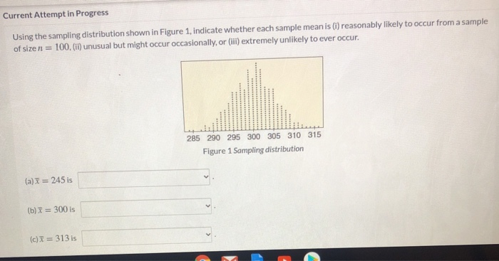 Solved Current Attempt in Progress Using the sampling | Chegg.com