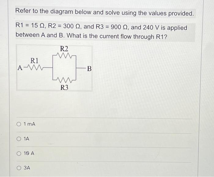 Solved Refer to the diagram below and solve using the values | Chegg.com