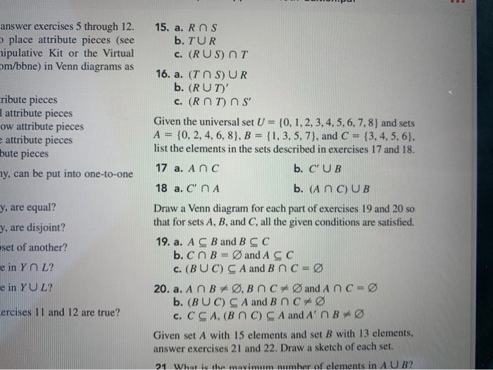 Solved answer exercises 5 through 12. o place attribute | Chegg.com