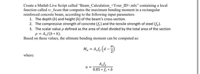 Solved Create a Matlab Live Script called | Chegg.com