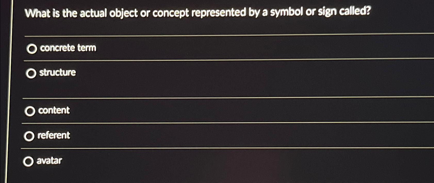 Solved What is the actual object or concept represented by a | Chegg.com