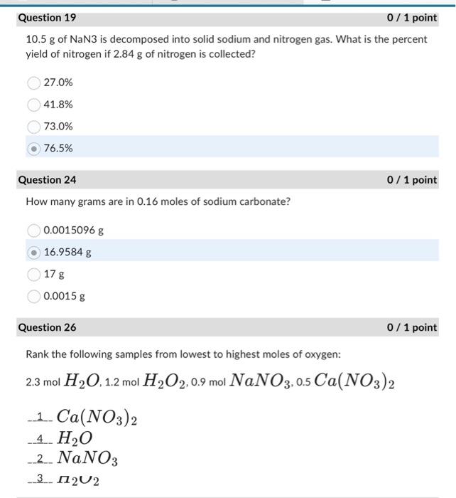 Solved my answers are highlighted in blue and they are not | Chegg.com