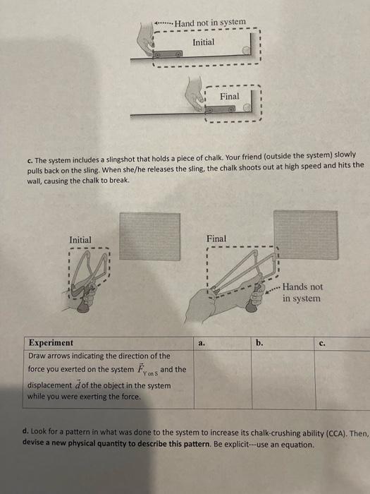 Solved All three experiments involve a well-defined system | Chegg.com