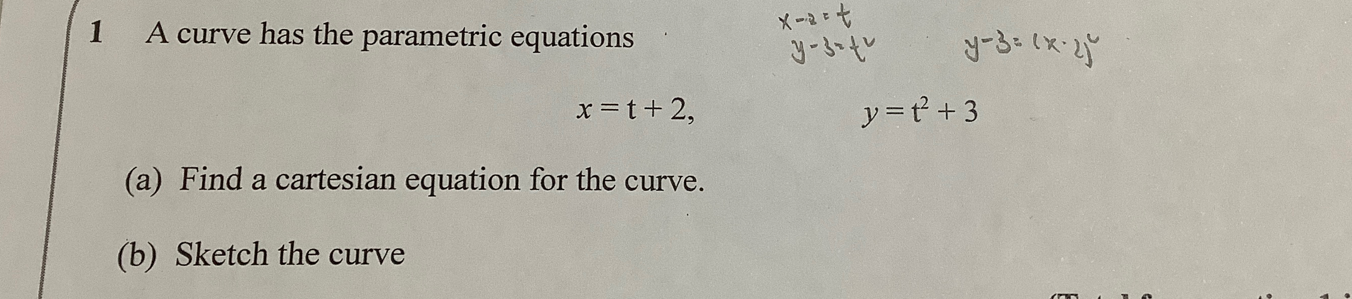 Solved 1 ﻿A curve has the parametric | Chegg.com
