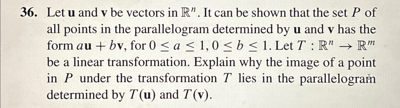 Solved Let u ﻿and v ﻿be vectors in Rn. ﻿It can be shown that | Chegg.com