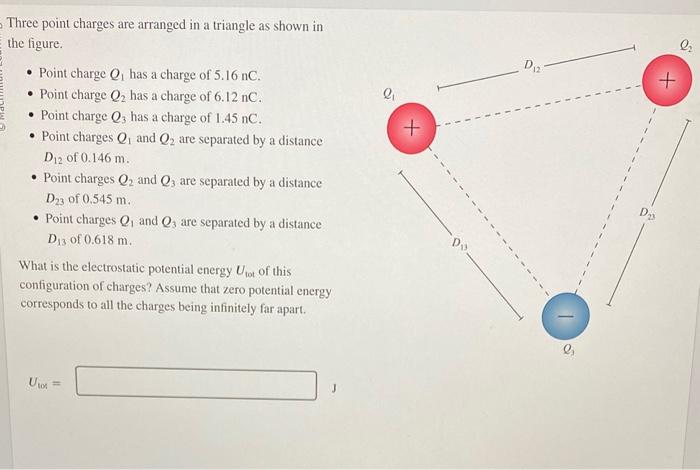 Solved Four charges QA=9.00μC,QB=−18.0μC. QC=19.0μC, and | Chegg.com