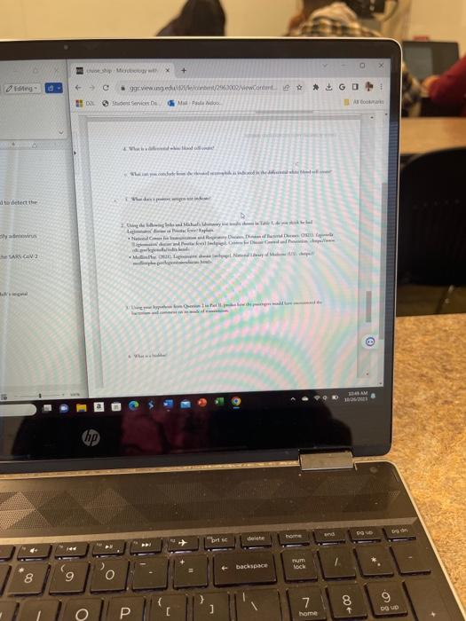 Solved Part II - A Sexist Virus? Michad did not make it to | Chegg.com