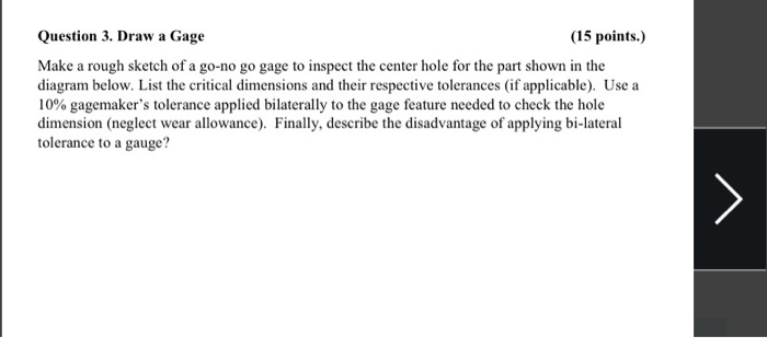 Solved Question 3. Draw a Gage (15 points.) Make a rough | Chegg.com
