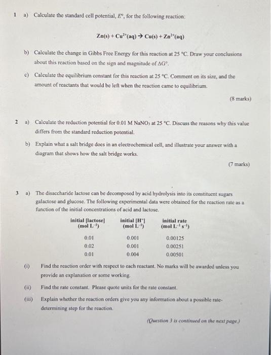 Solved Useful Formulae and Data | Chegg.com