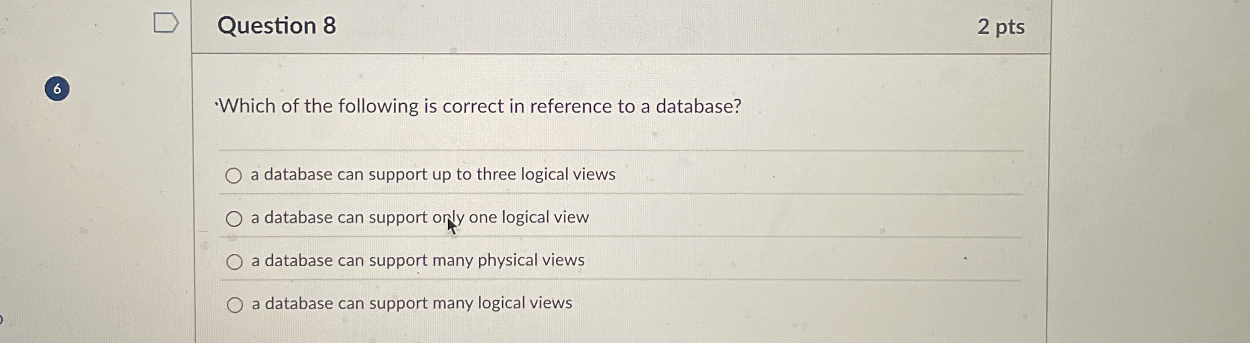 Solved Question 8Which of the following is correct in | Chegg.com