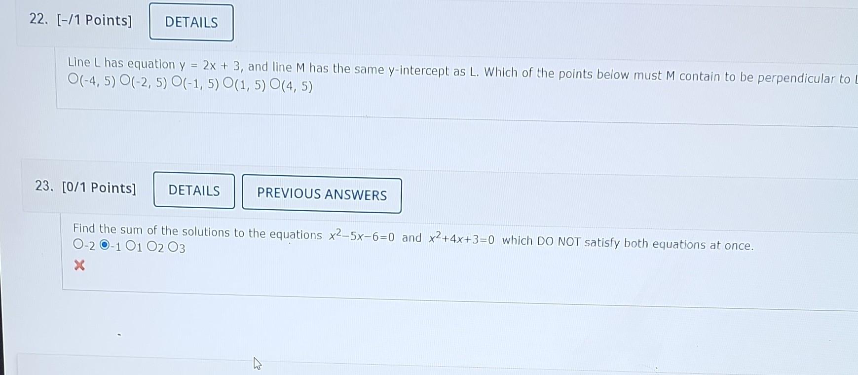 Solved Line L has equation y=2x+3, and line M has the same | Chegg.com