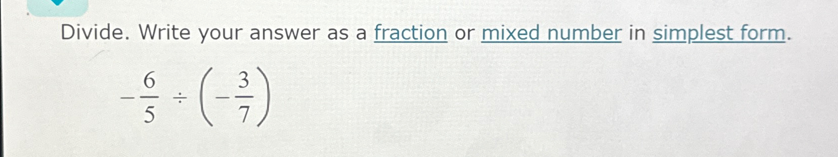 Solved Divide. Write your answer as a fraction or mixed | Chegg.com