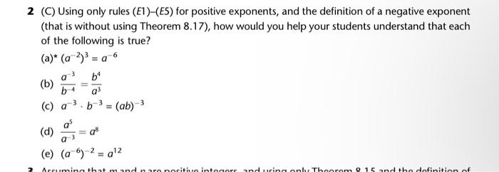 Solved Theorem 8.15 For any real numbers a and b and for any | Chegg.com