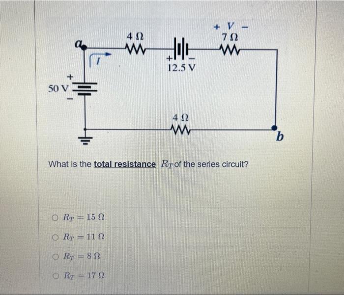 Solved What is the total resistance RT of the series | Chegg.com