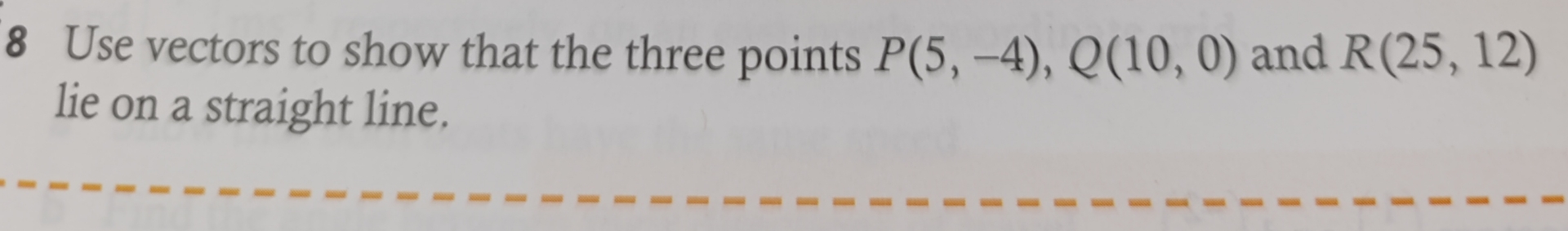 Solved 8 ﻿Use vectors to show that the three points | Chegg.com