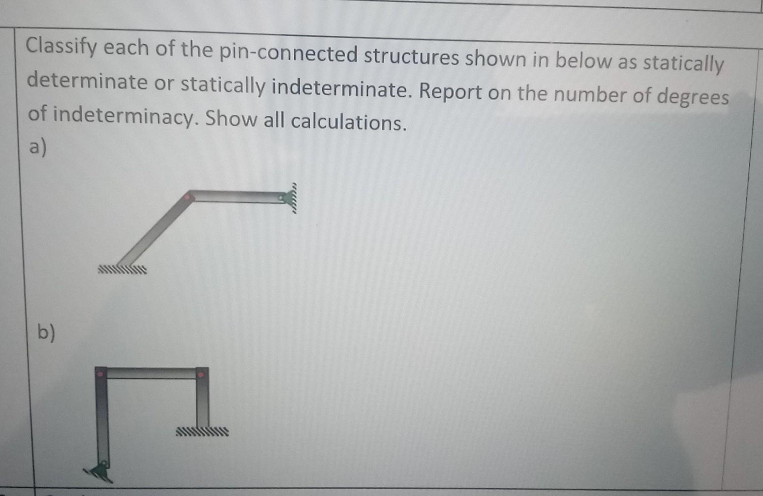Solved Classify each of the pin-connected structures shown | Chegg.com