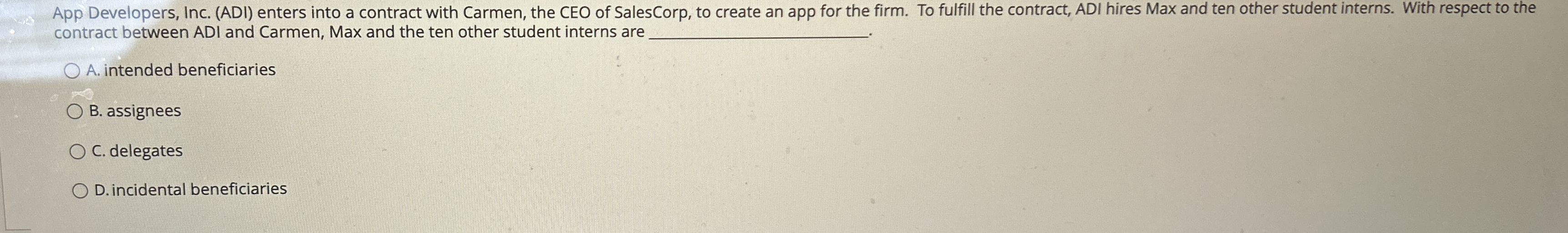 Solved App Developers, Inc. (ADI) ﻿enters into a contract | Chegg.com