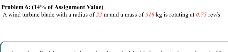 Solved Problem 6: (14% ﻿of Assignment Value)A wind turbine | Chegg.com