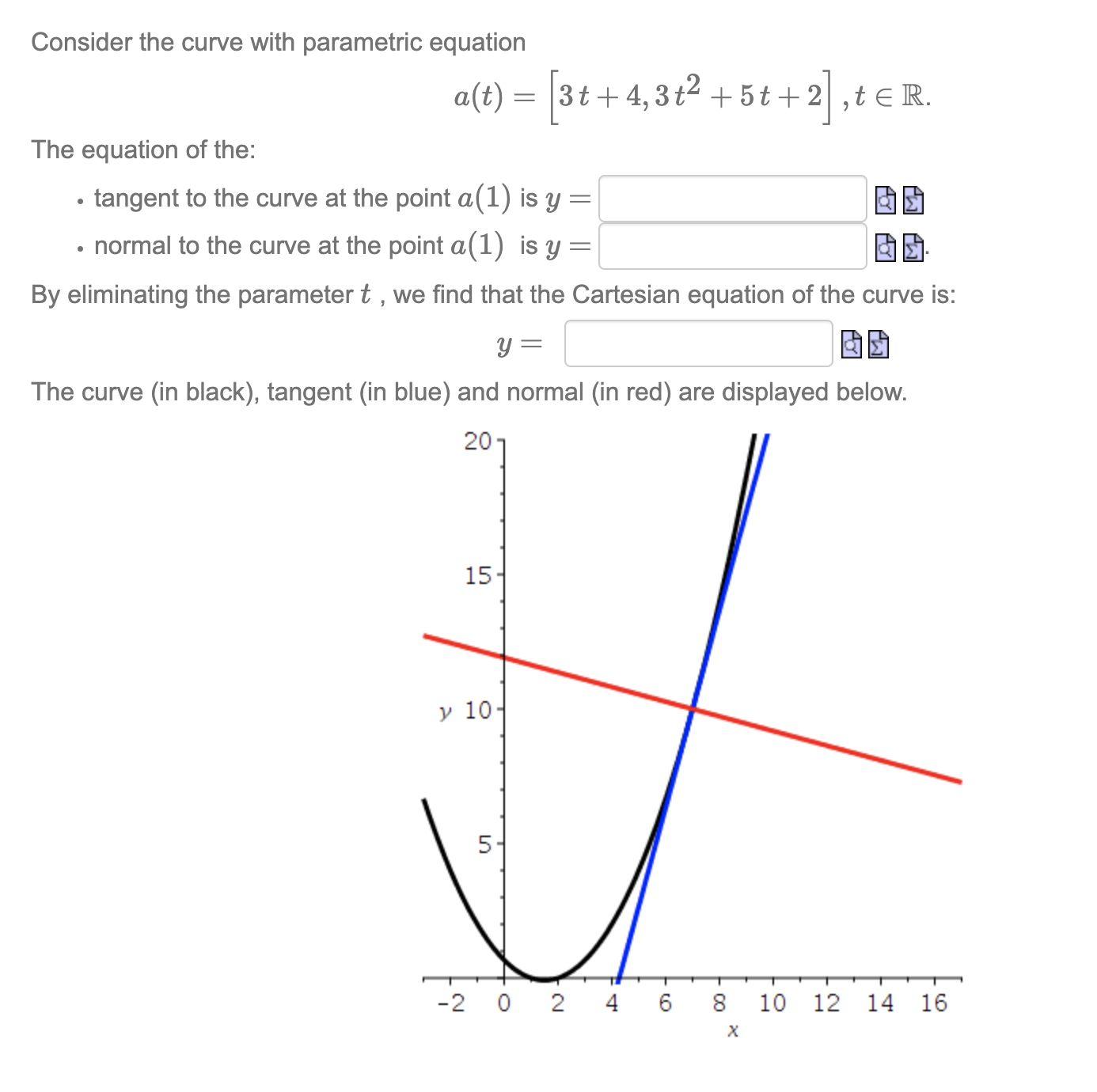Solved Consider the curve with parametric | Chegg.com