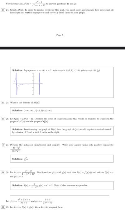 Solved V= the function M(x)=x2+4x−12x2−1 to atiner rovetione | Chegg.com