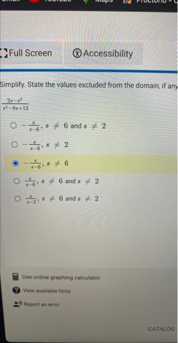 Solved Simplify. State the values excluded from the domain, | Chegg.com