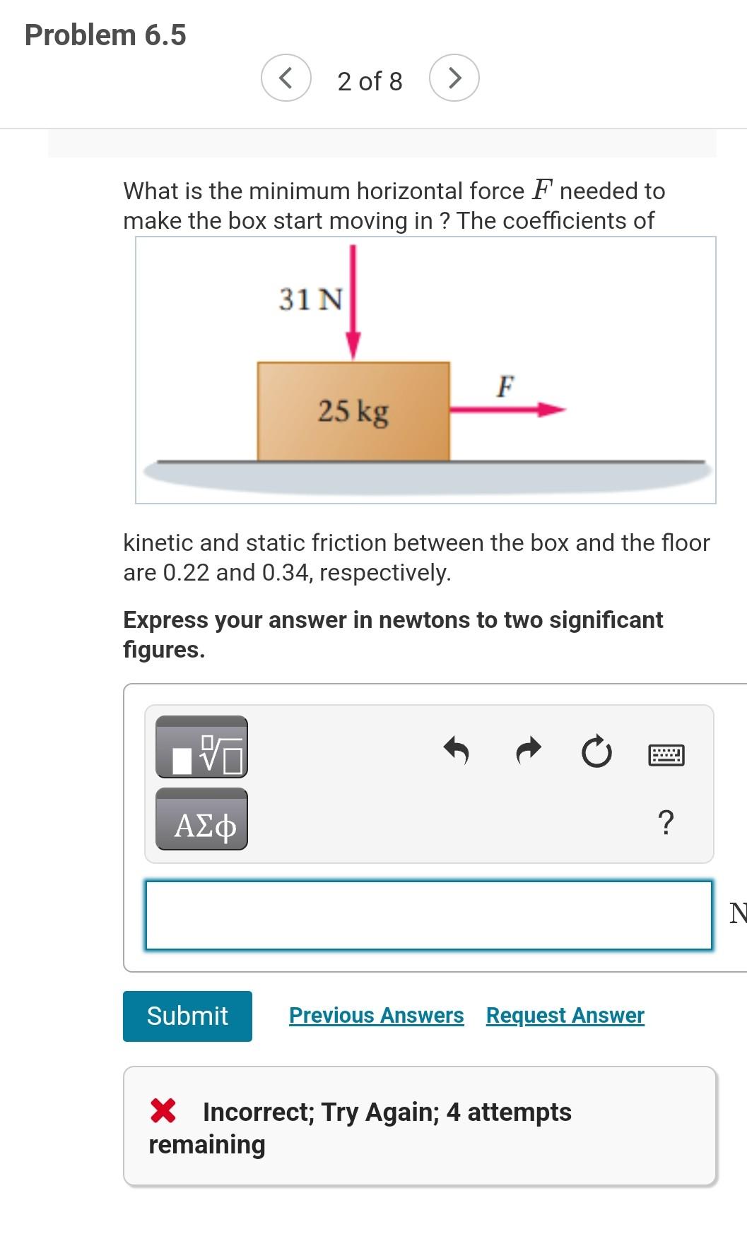 Solved What is the minimum horizontal force F needed to make | Chegg.com