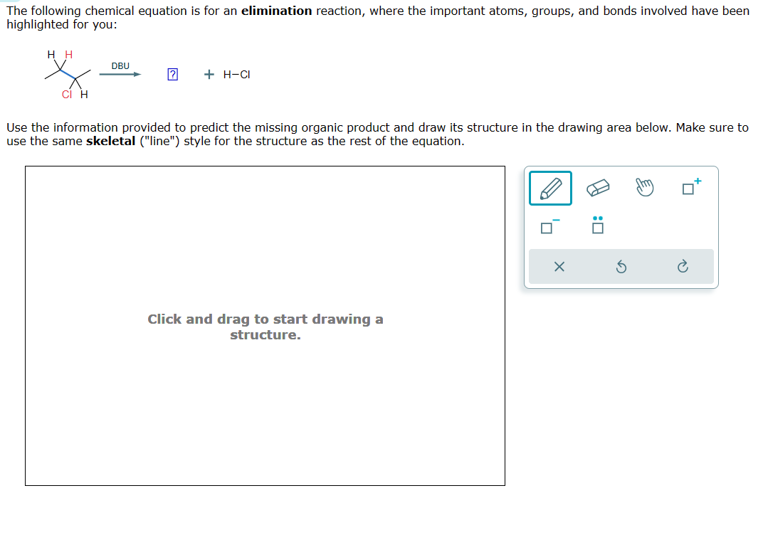 Solved The following chemical equation is for an elimination | Chegg.com