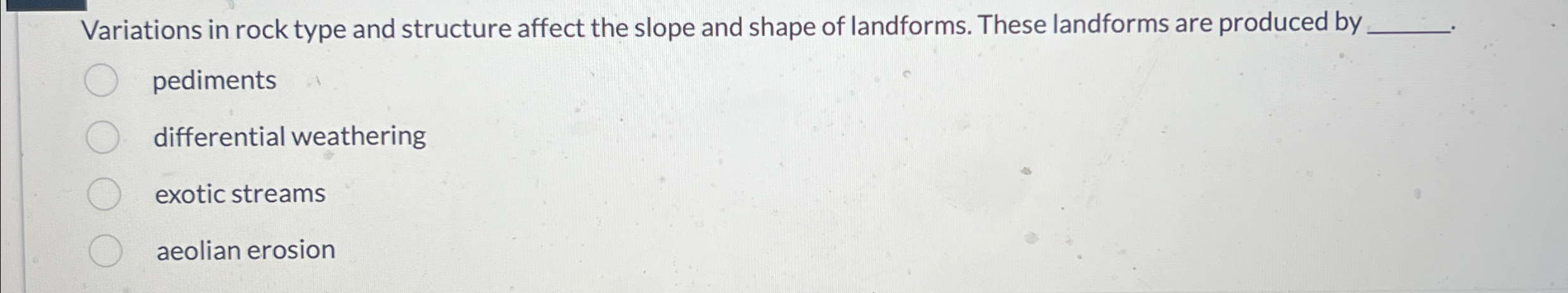Solved Variations in rock type and structure affect the | Chegg.com