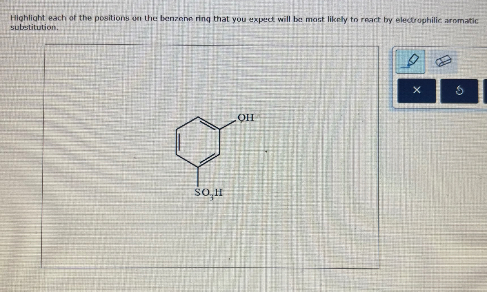 Solved Highlight each of the positions on the benzene ring | Chegg.com