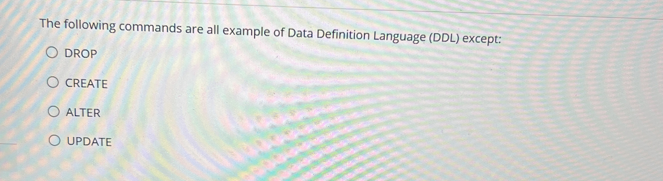 Solved The following commands are all example of Data | Chegg.com