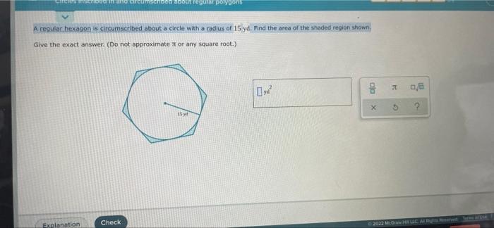 Solved Cireng interibed in and circumscribed about regular | Chegg.com