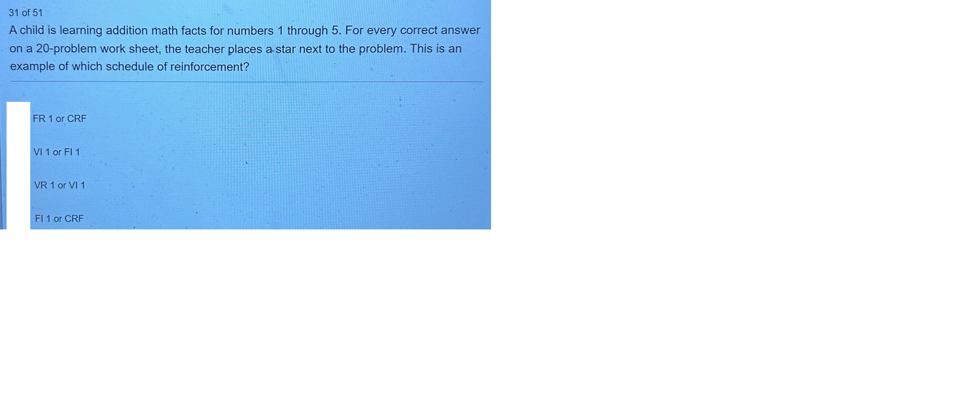 Solved 31 ﻿of 51A child is learning addition math facts for | Chegg.com