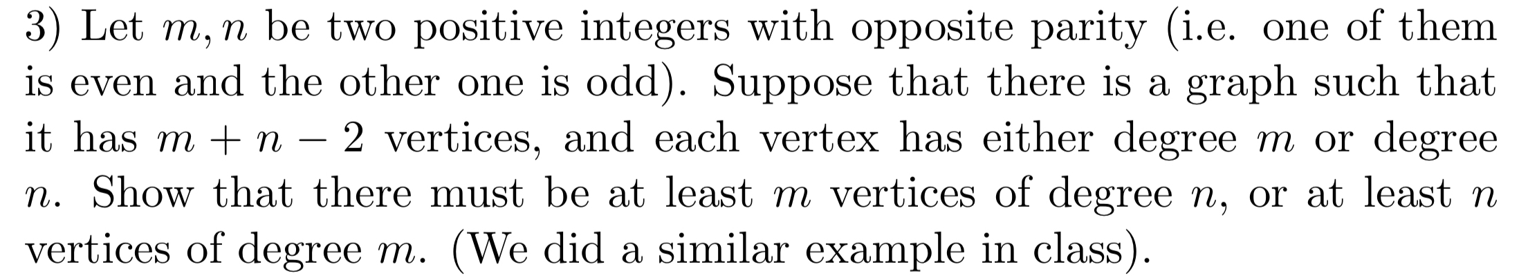 Solved Let m,n ﻿be two positive integers with opposite | Chegg.com