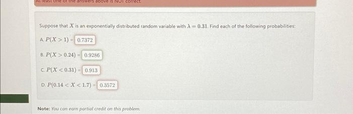 Solved Suppose that X is an exponentially distributed random | Chegg.com